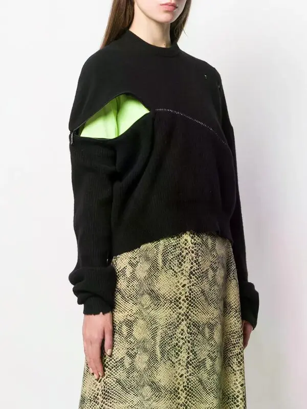 BEN TAVERNITI UNRAVEL PROJECT Oversized Zipped Jumper