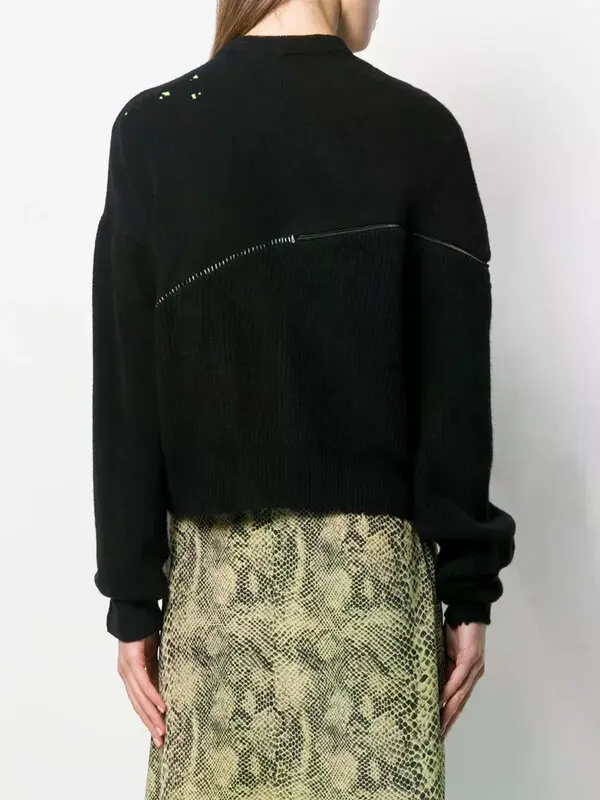 BEN TAVERNITI UNRAVEL PROJECT Oversized Zipped Jumper