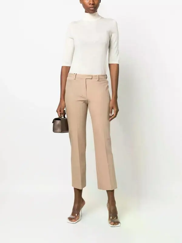 Max Mara Cropped Straight-leg Trousers - Neutrals