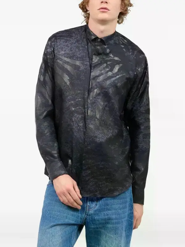 Roberto Cavalli Animal-print Silk Shirt