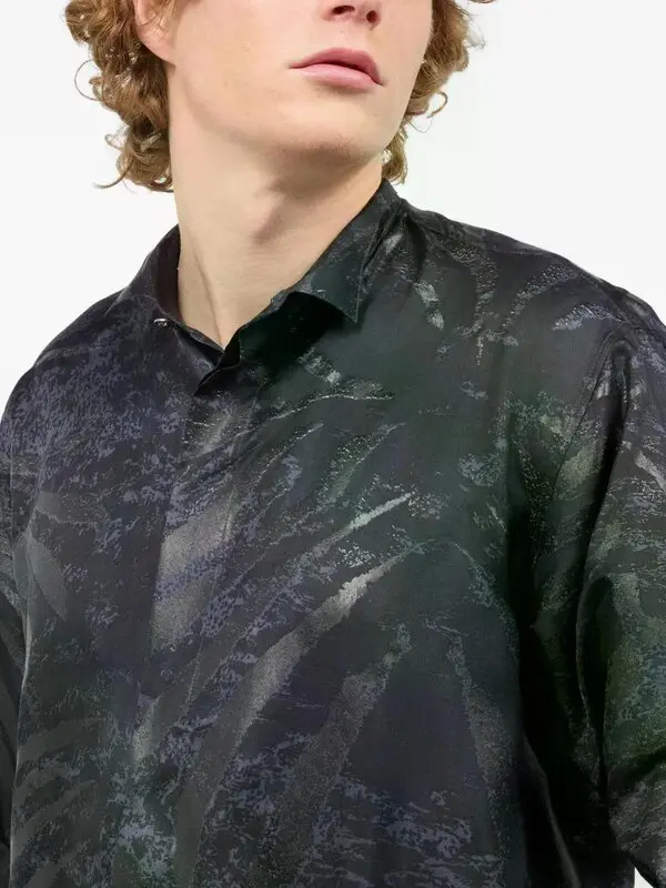 Roberto Cavalli Animal-print Silk Shirt