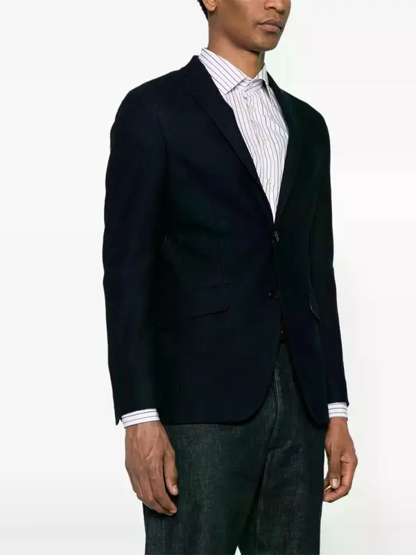 Etro Patterned Jacquard Single-breasted Blazer