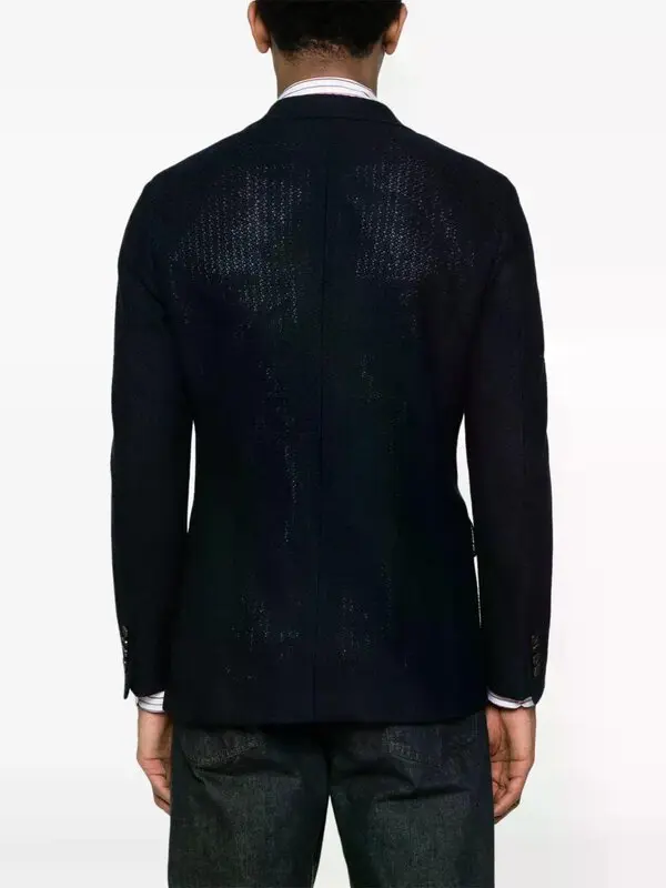 Etro Patterned Jacquard Single-breasted Blazer