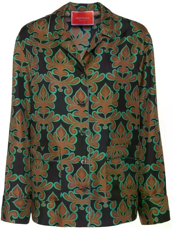 La DoubleJ Silk Camp Collar Shirt