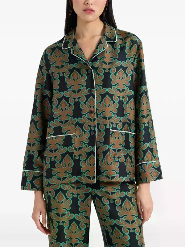 La DoubleJ Silk Camp Collar Shirt