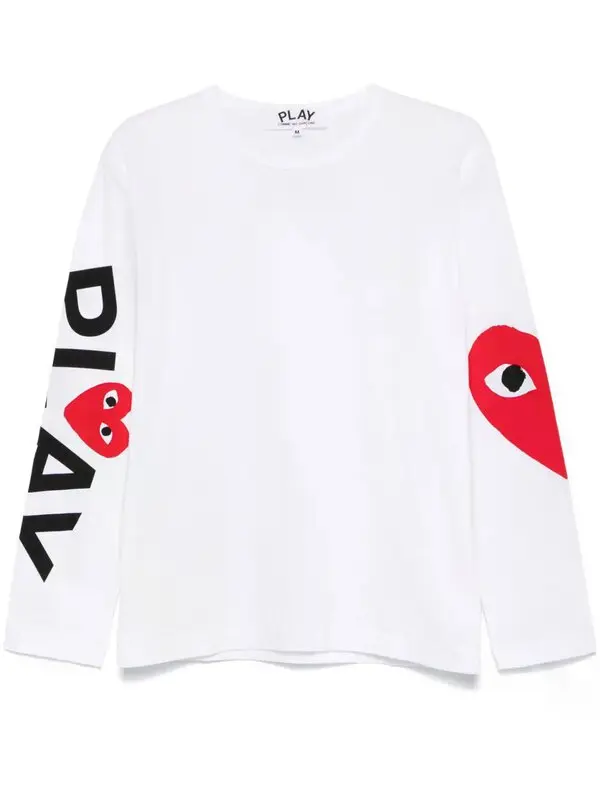 Play Comme Des Garcon Heart-print T-shirt