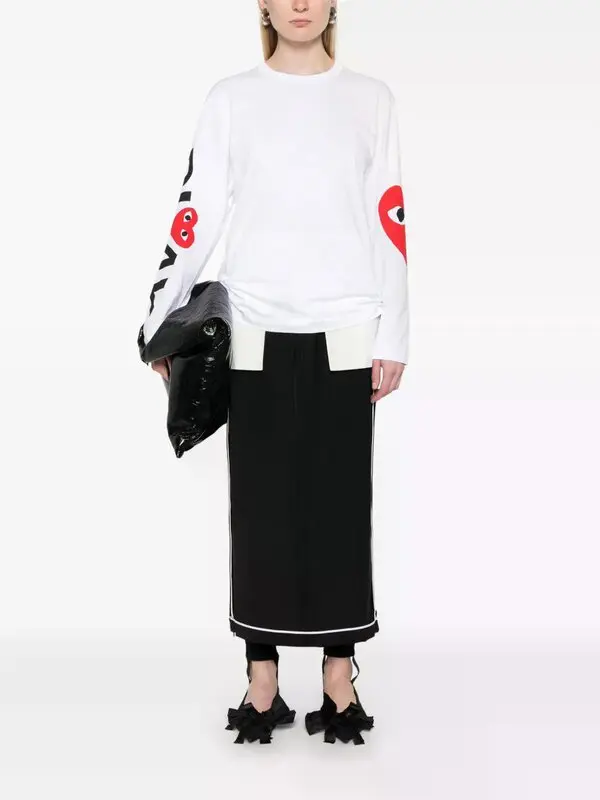 Play Comme Des Garcon Heart-print T-shirt