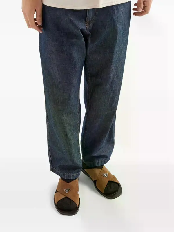 Prada Chambray Pants - Blue
