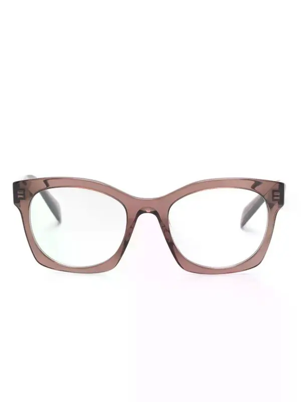 Prada Transparent-frame Logo Glasses