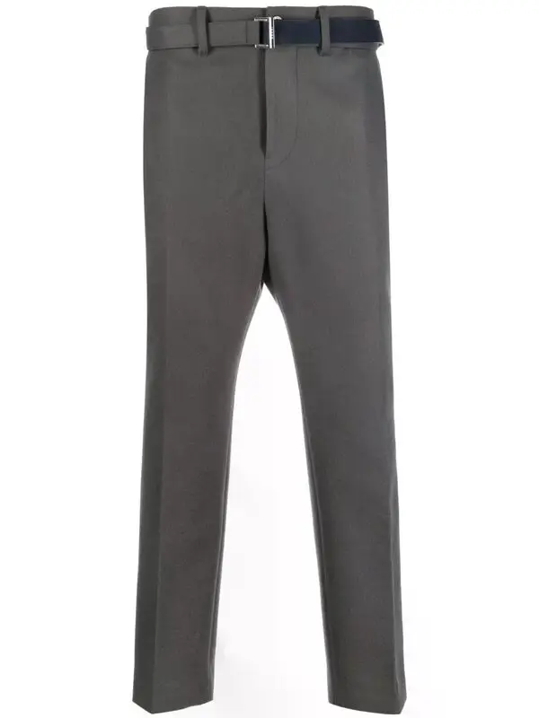 Sacai Wool Tailored Cropped Trousers