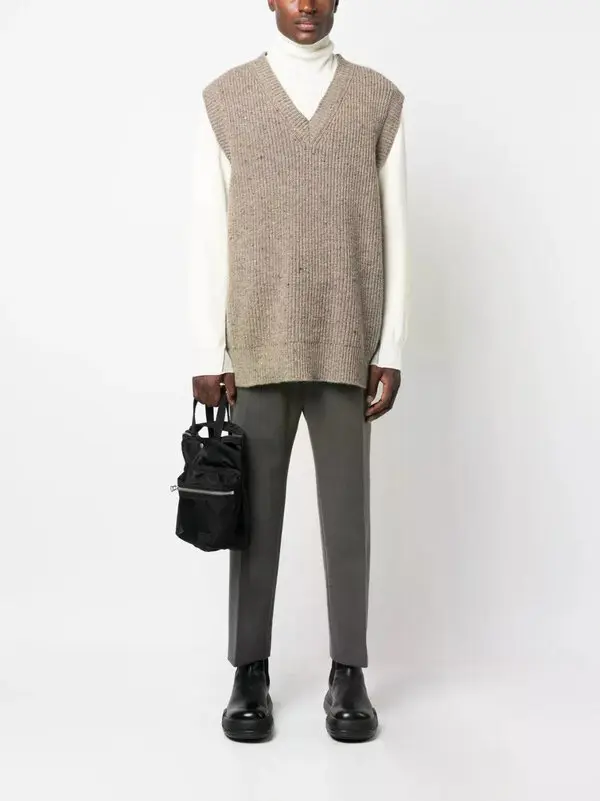 Sacai Wool Tailored Cropped Trousers