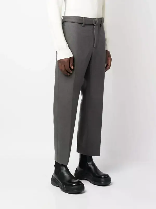 Sacai Wool Tailored Cropped Trousers