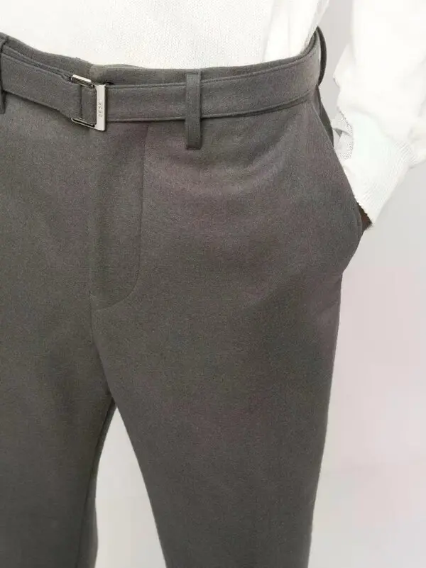 Sacai Wool Tailored Cropped Trousers