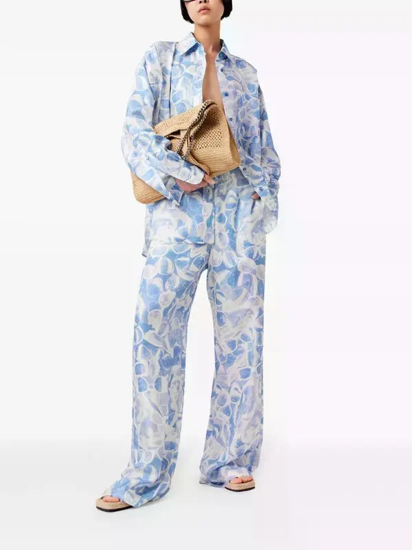 Stella McCartney Sunglasses Print Pajama Trousers