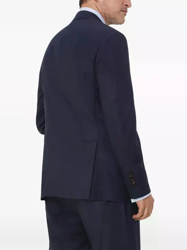 Brunello Cucinelli Single-breasted Virgin-wool Blazer - Blue