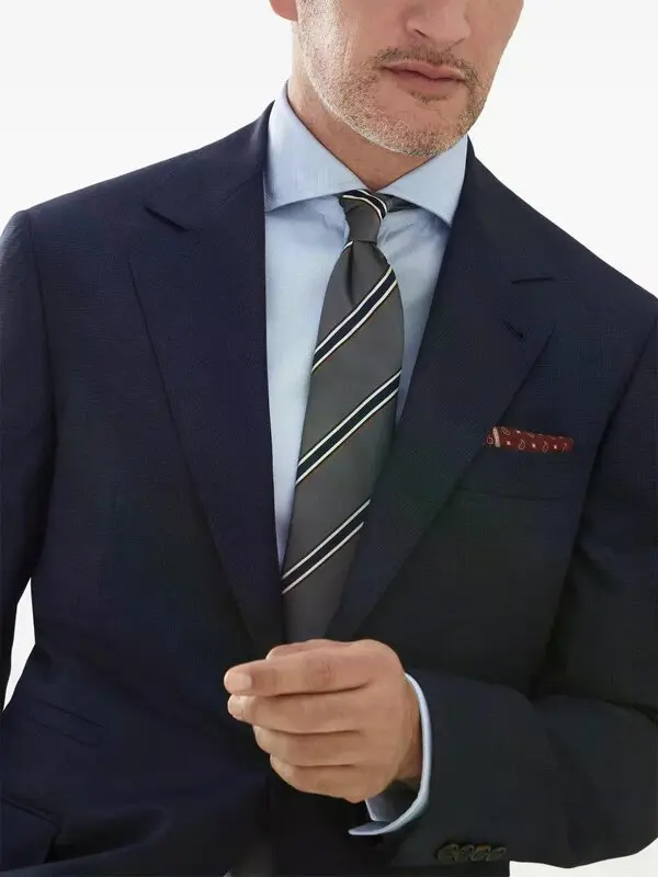 Brunello Cucinelli Single-breasted Virgin-wool Blazer - Blue