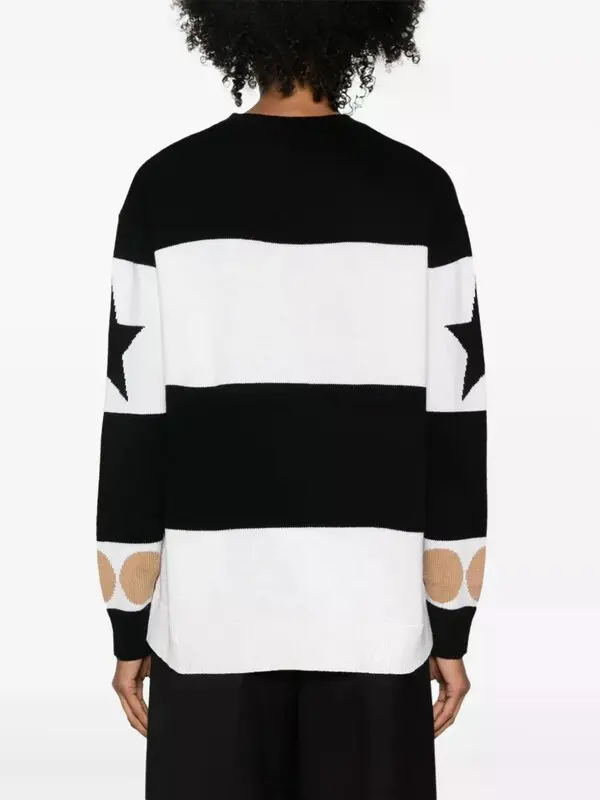 Max Mara Flocked-motif Knitted Jumper