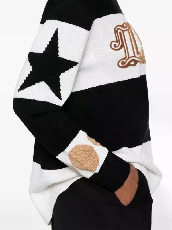 Max Mara Flocked-motif Knitted Jumper