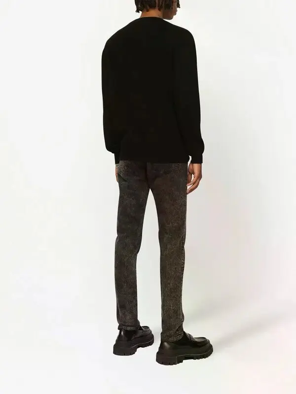 Dolce & Gabbana Cashmere-wool Cardigan With Logo Tag