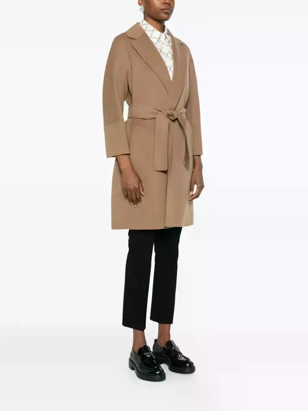 Max Mara Virgin Wool Coat - Brown