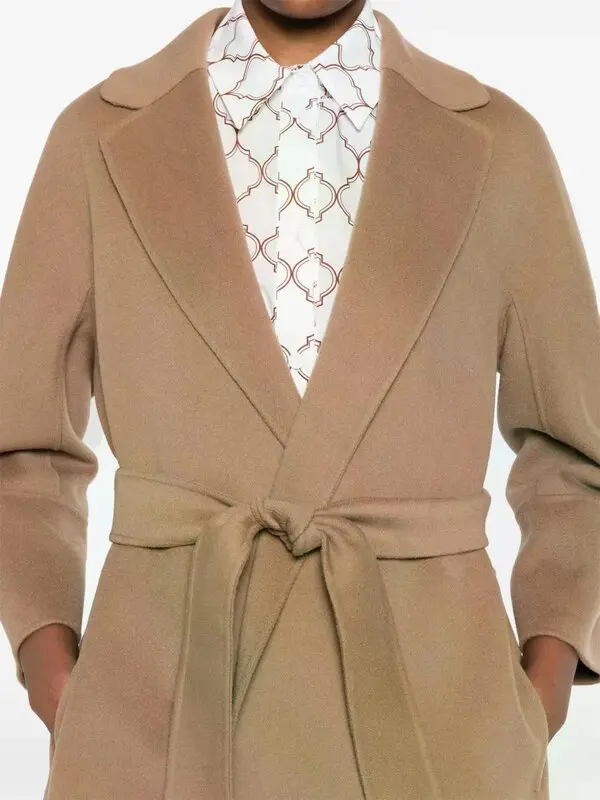 Max Mara Virgin Wool Coat - Brown