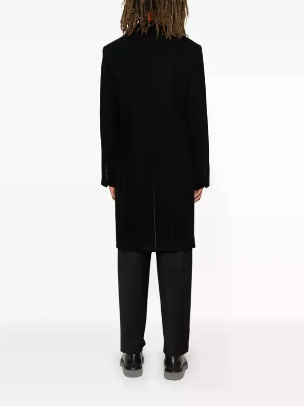 AMI Paris Single-breasted Virgin Wool Coat