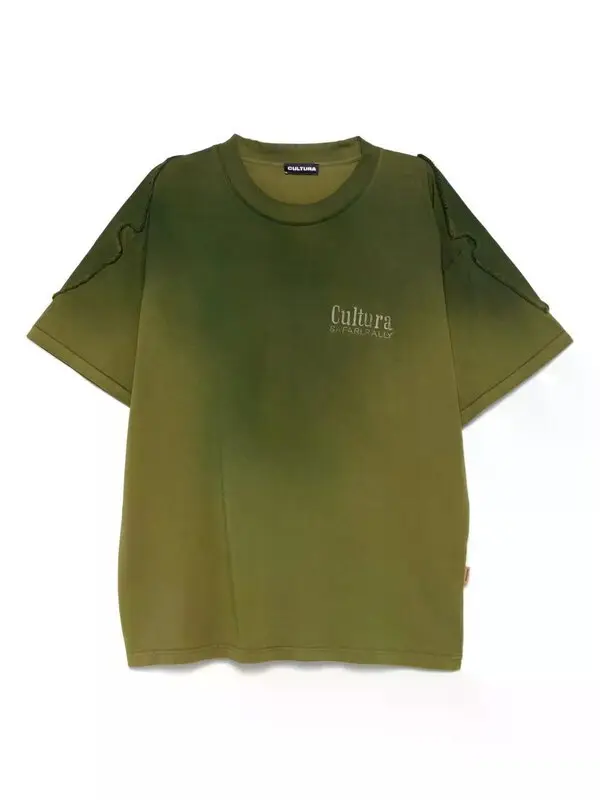 CULTURA Embroidered-logo T-shirt