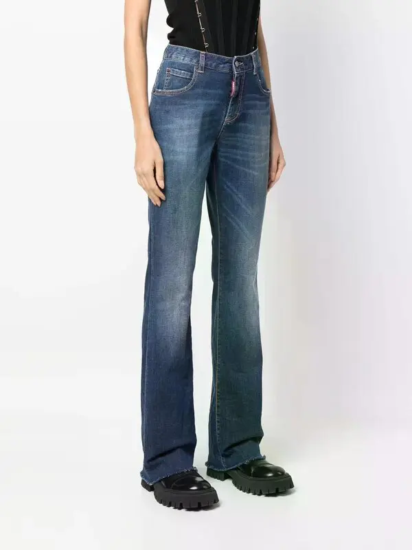 Dsquared2 Logo-patch Flared Jeans