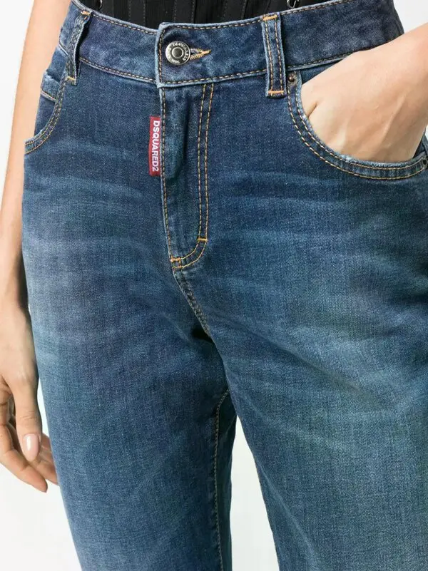 Dsquared2 Logo-patch Flared Jeans