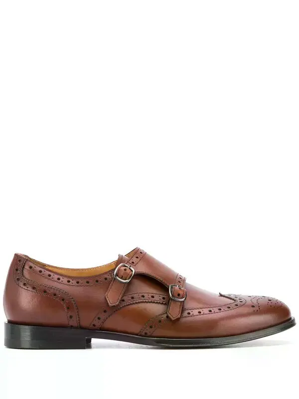 SCAROSSO Kate Leather Monk Shoes