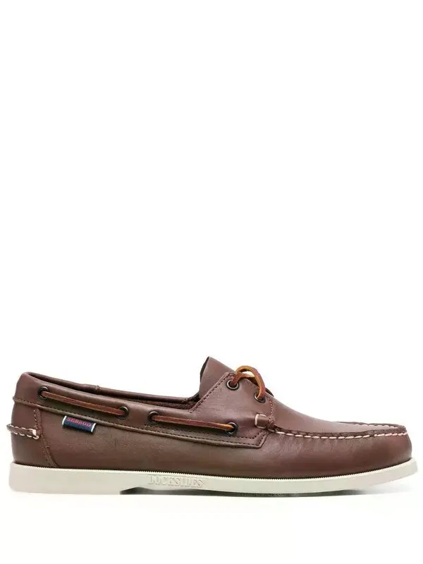 SEBAGO Front Lace-up Detail Boat Shoes - Brown