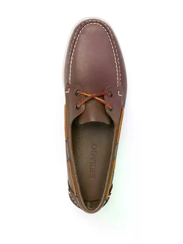 SEBAGO Front Lace-up Detail Boat Shoes - Brown