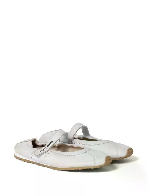 Miu Miu Leather Ballet Flats