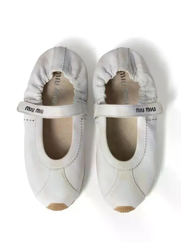 Miu Miu Leather Ballet Flats
