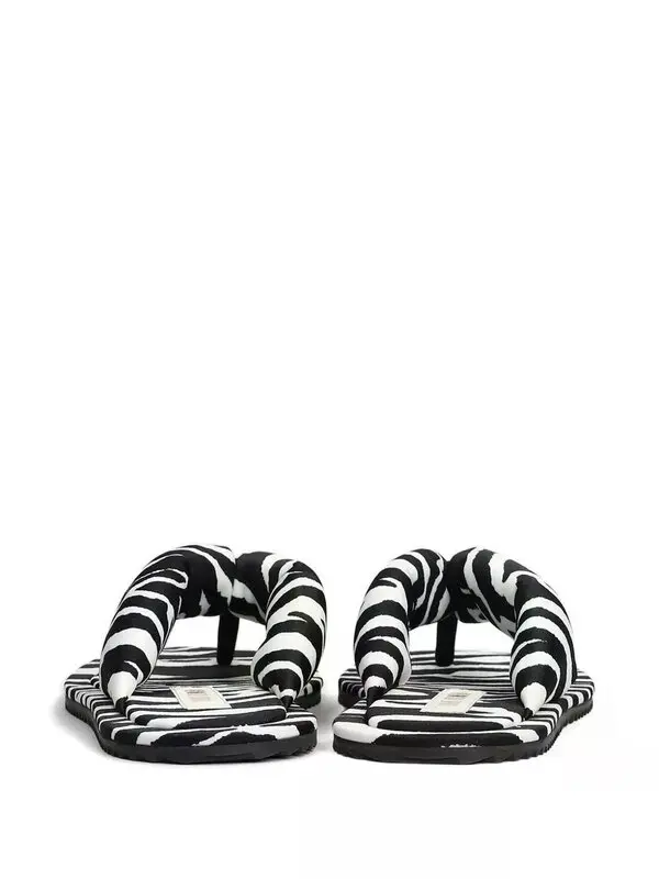 Attico Zebra-print Flip-flops