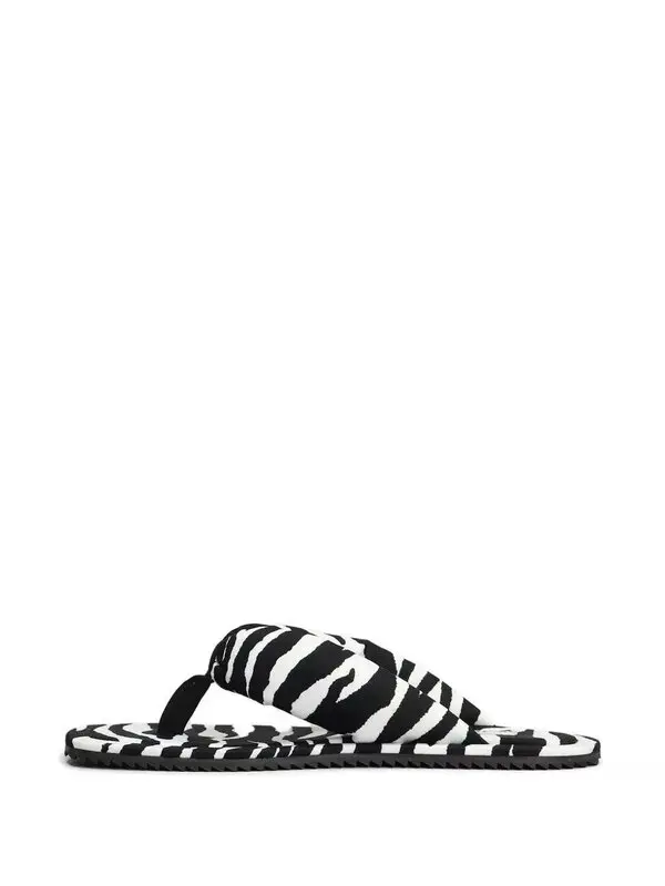Attico Zebra-print Flip-flops