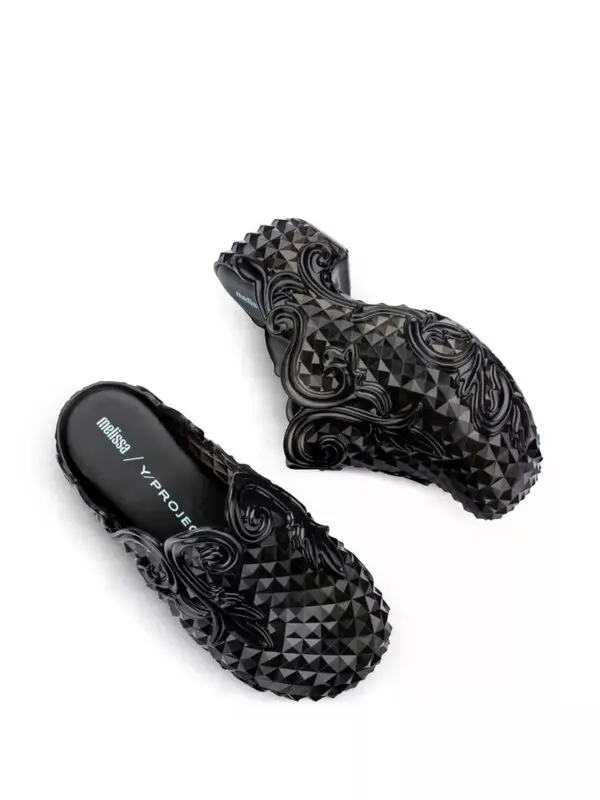 Y/project X Melissa Court Clogs - Black