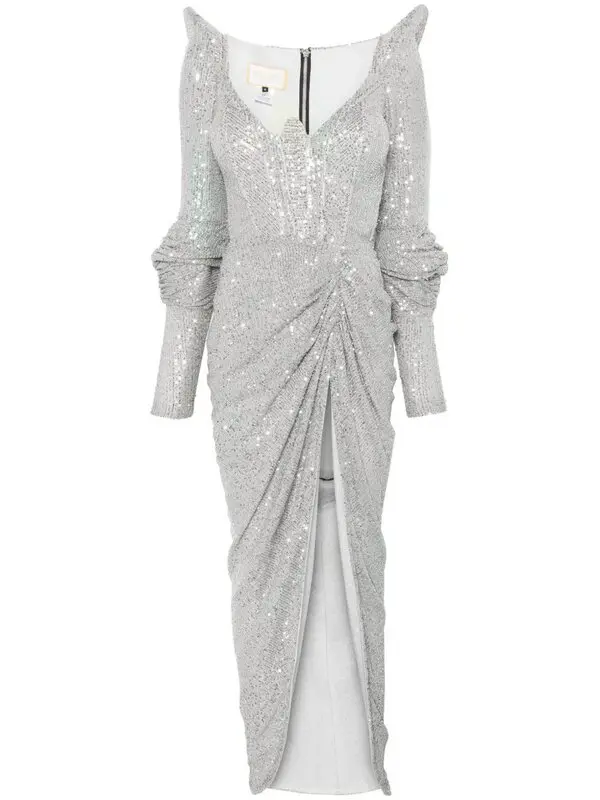 MITILIANE COUTURE Sequinned Gown - Grey