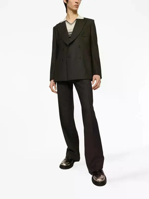 Dolce & Gabbana Straight-leg Stretch-wool Trousers