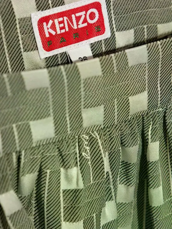 Kenzo Plaid Mini Skirt