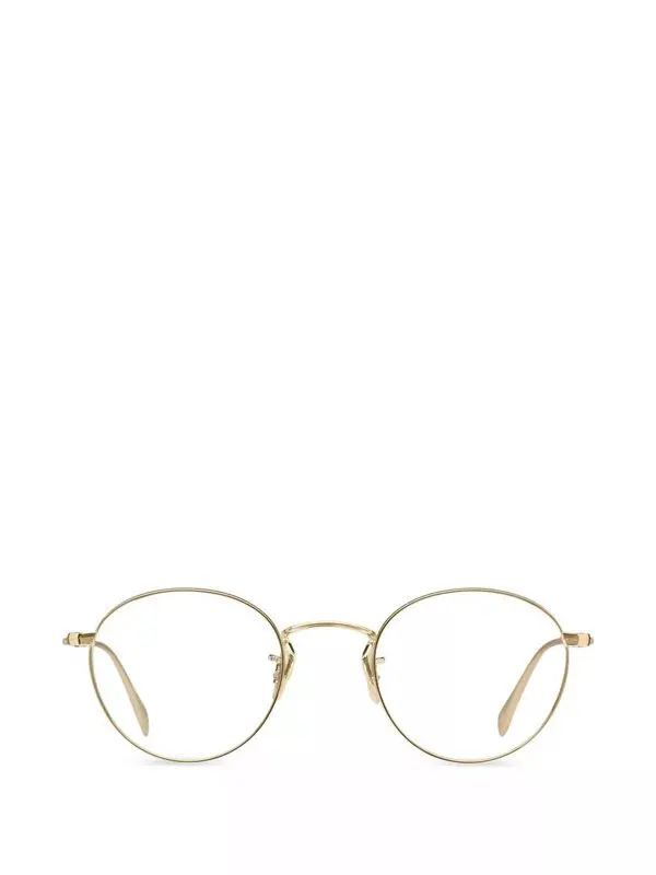 Oliver Spencer Coleridge Round-frame Glasses - Metallic