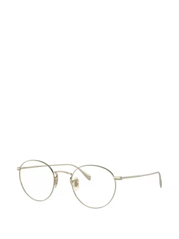 Oliver Spencer Coleridge Round-frame Glasses - Metallic