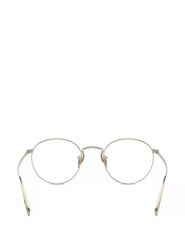Oliver Spencer Coleridge Round-frame Glasses - Metallic