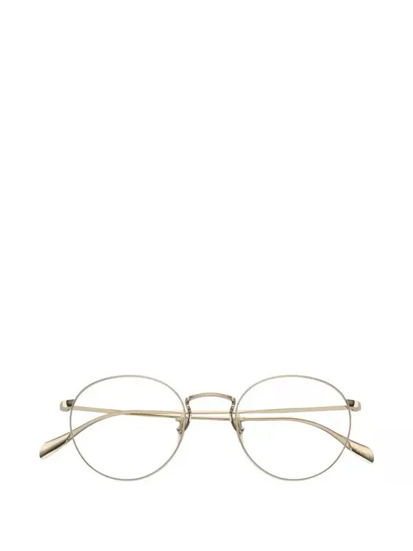 Oliver Spencer Coleridge Round-frame Glasses - Metallic