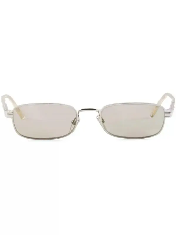 Prada Rectangle Frame Sunglasses - Silver