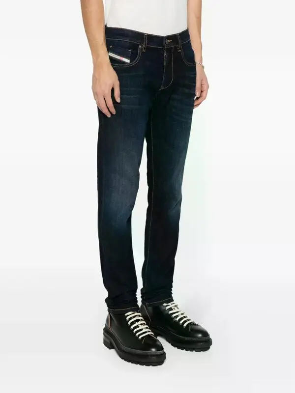 DIESEL® D-strukt Mid-rise Slim Jeans - Blue