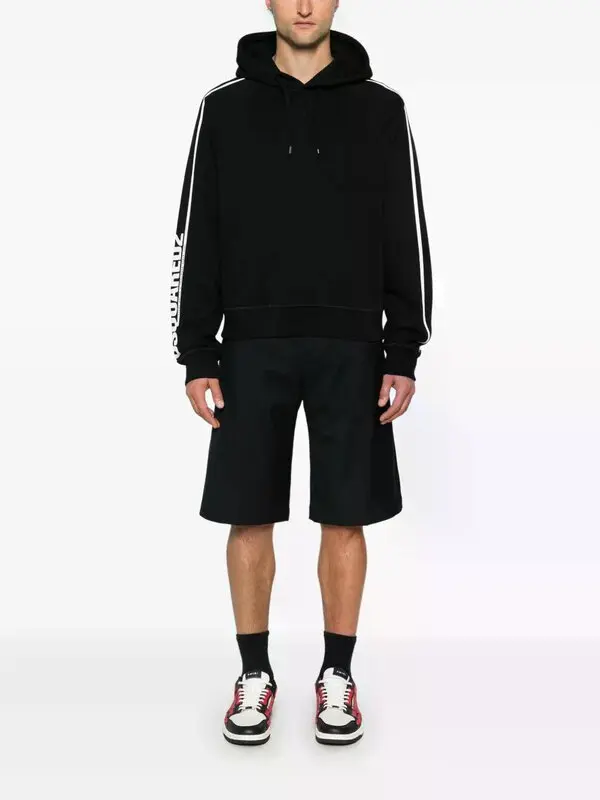 Dsquared2 Logo Print Cotton Hoodie