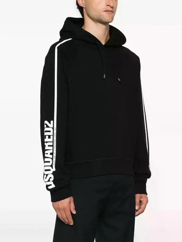 Dsquared2 Logo Print Cotton Hoodie