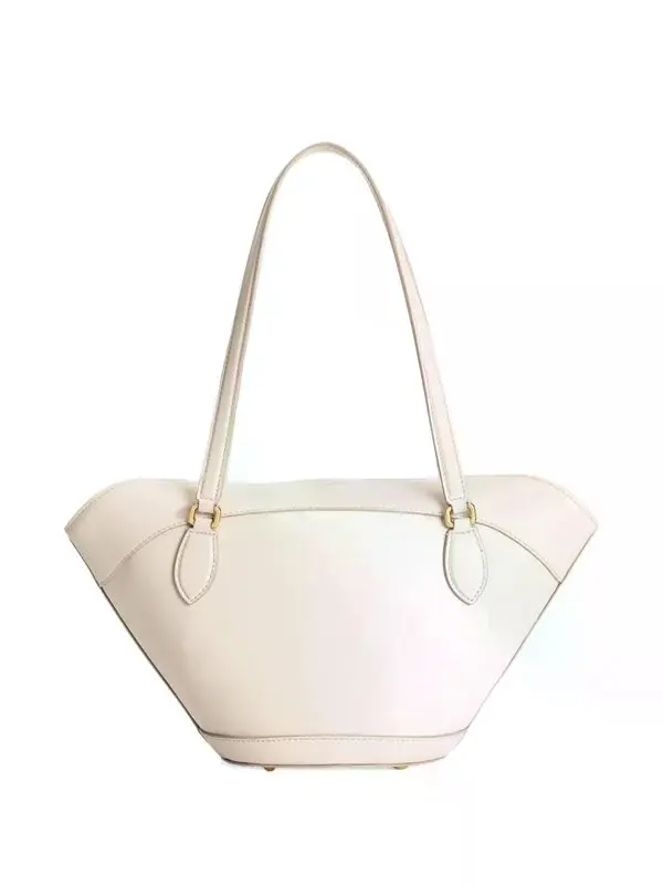 Dolce & Gabbana Leather Capri Coffa Tote Bag - White