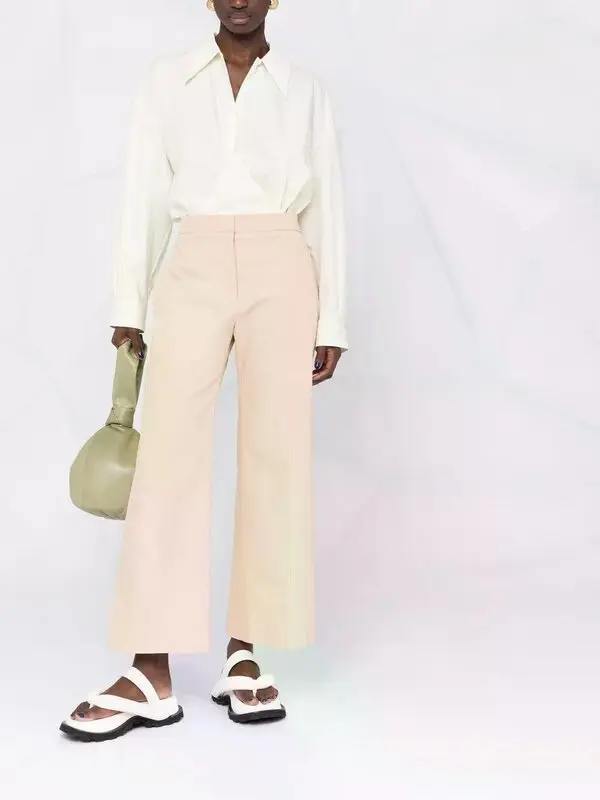JIL SANDER Straight-leg Cotton Trousers